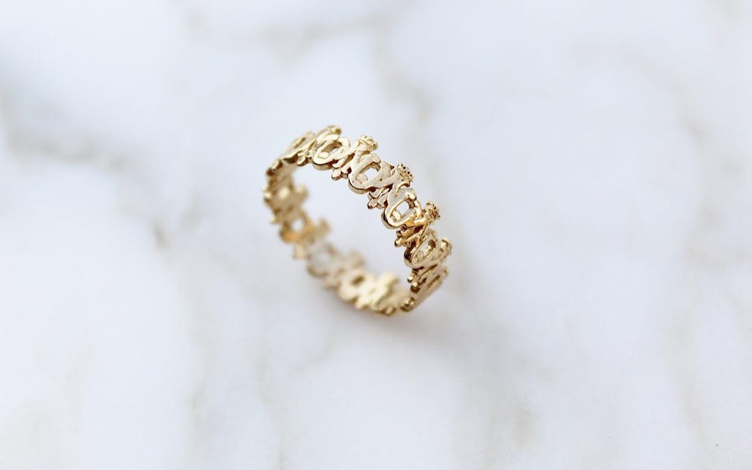 Maria Auspice Ring in Gold Vermeil - Etsy