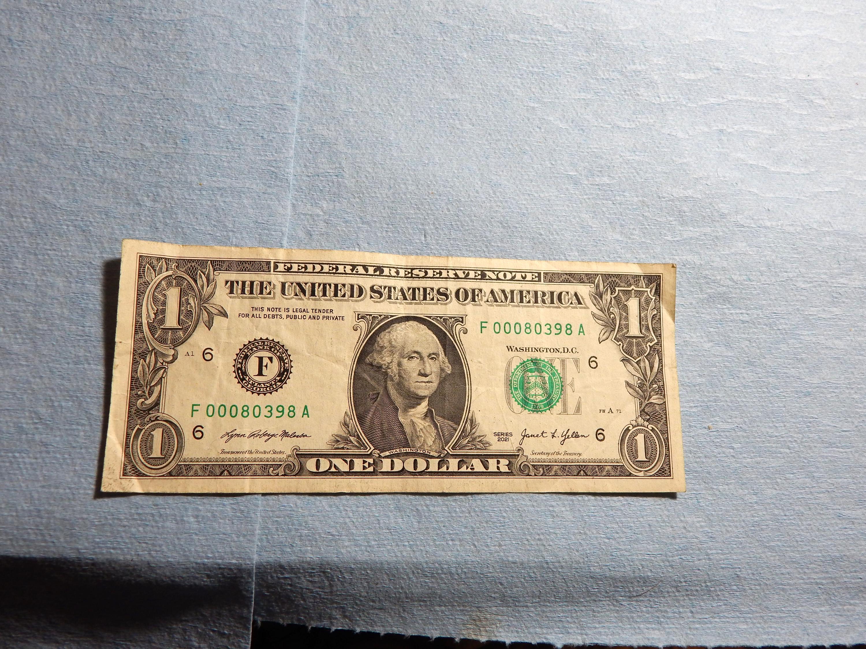 2021 One Dollar Low Serial Number Fancy Currency - Etsy