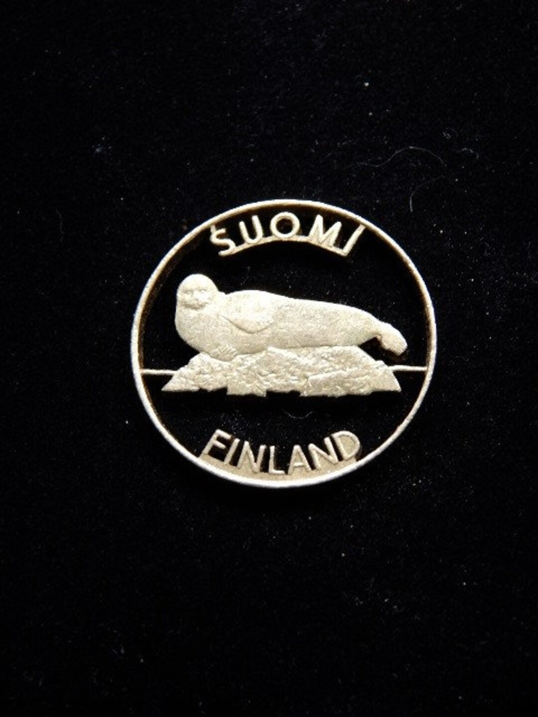 Suomi Finland Cut Coin Pendant& 18 Inch Starter Necklace - Etsy