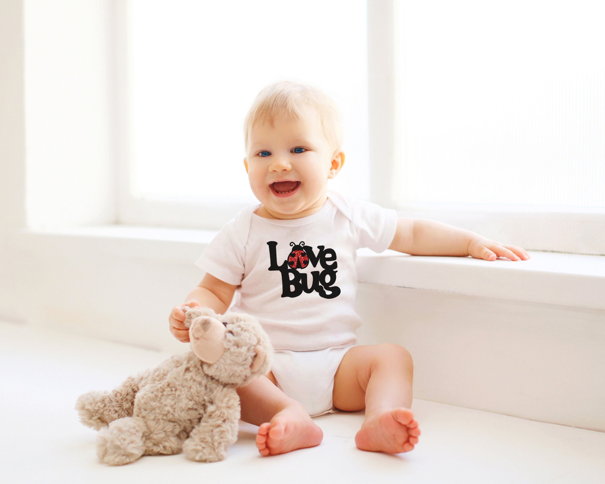 Love Bug Onesie Valentines Day Onesie, Cute Onesies, Valentines Day ...