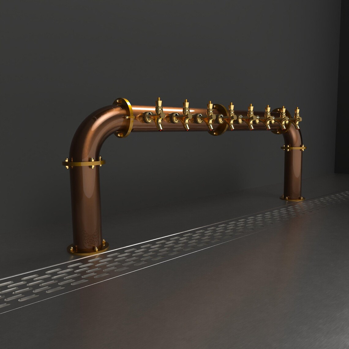 Arcadia Beer Tower Bridge Copper 4'' Custom Draft | Etsy