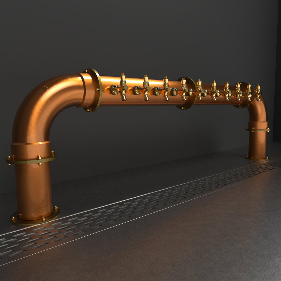 Arcadia Beer Tower Bridge Copper 4'' - Etsy