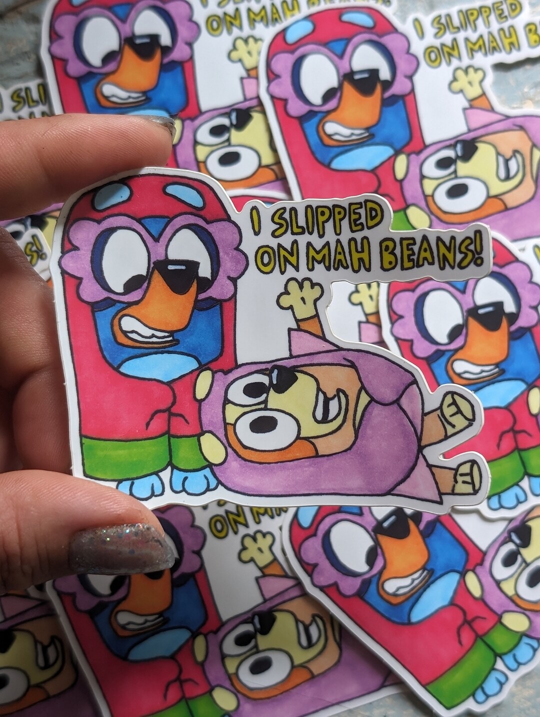 Bluey and Bingo Sticker - Etsy