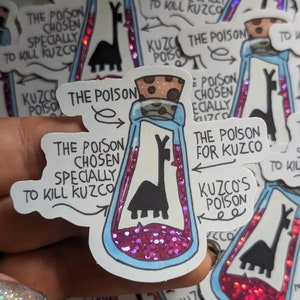 Kuzco's Poison Sticker - Etsy