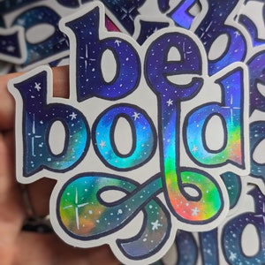 Be Bold Mantra Sticker - Etsy
