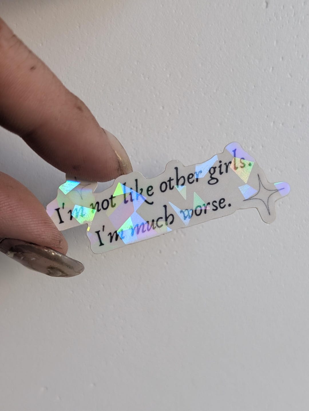 I'm Not Like Other Girls Mini Sticker - Etsy
