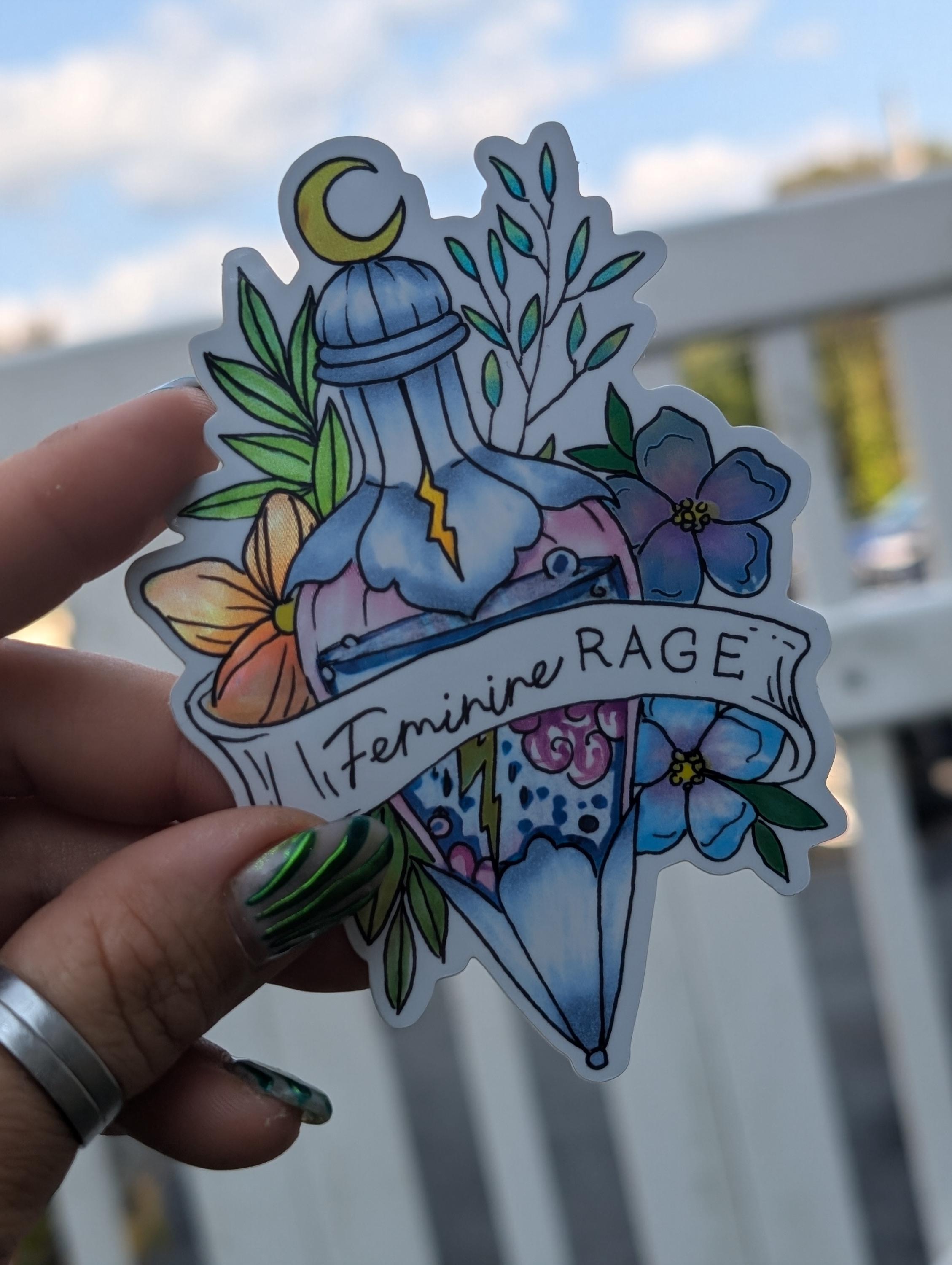 Feminine Rage Potion Sticker - Etsy