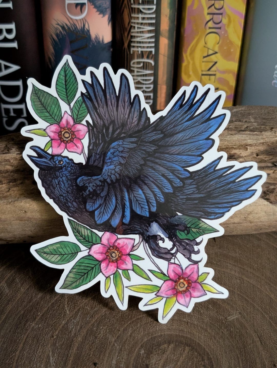 Crow Familiar Sticker - Etsy