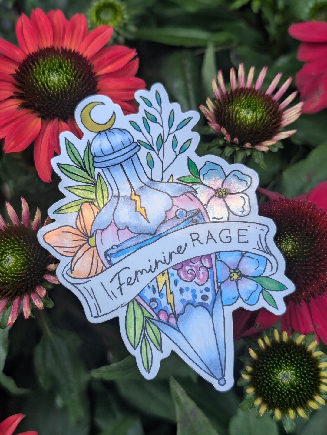 Feminine Rage Potion Sticker - Etsy