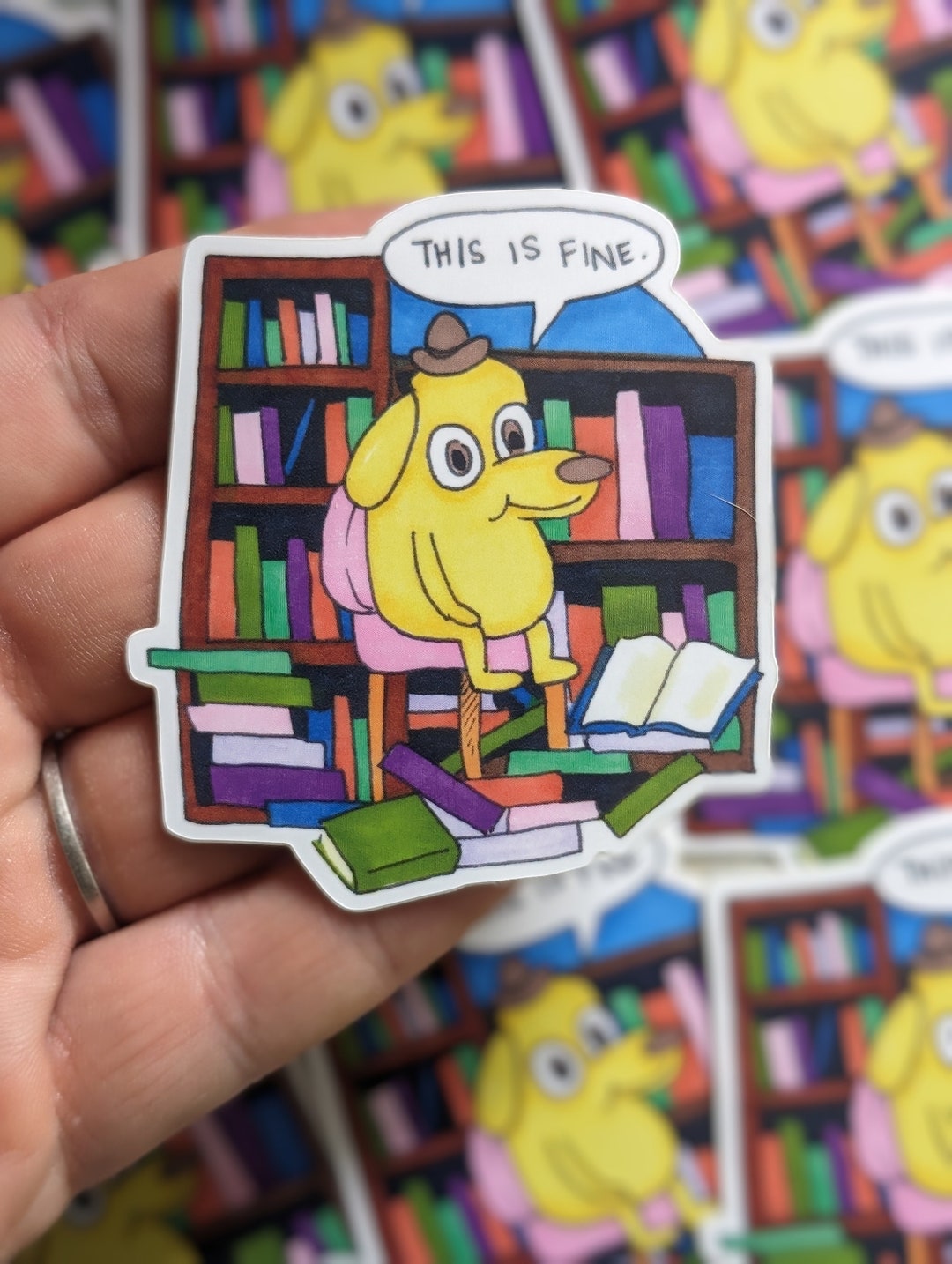 This is Fine Book Hoarder - Etsy
