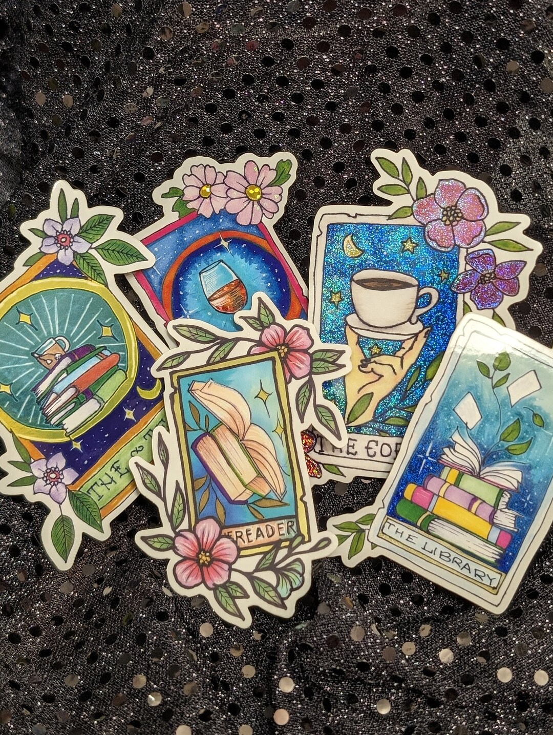 Tarot Card Reader Sticker Set - Etsy