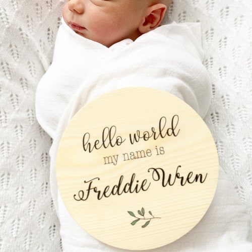 DIGITAL Hello My Name Is PRINTABLE Baby Name Tag Baby - Etsy