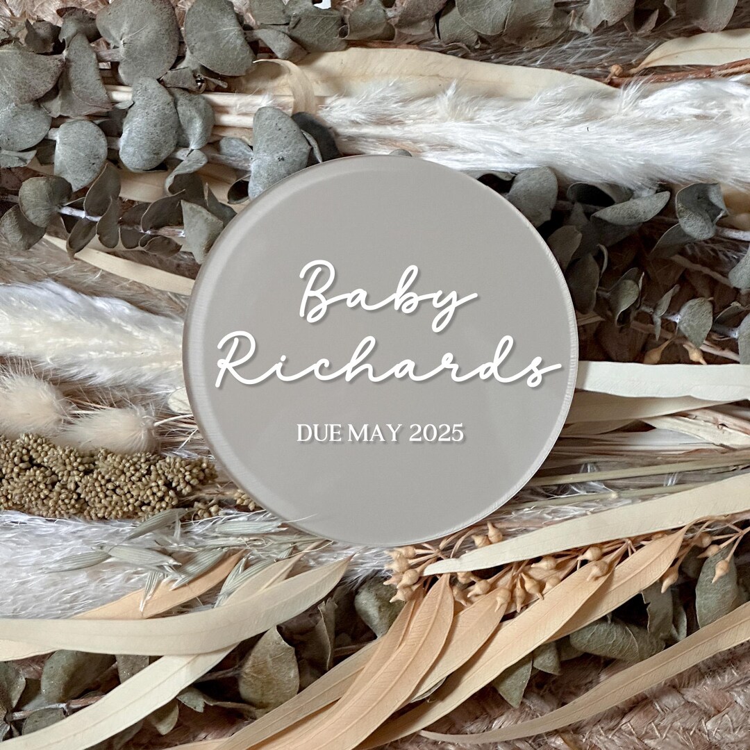 Newborn Baby Name Announcement Sign New Baby Reveal Sign New Baby Name ...