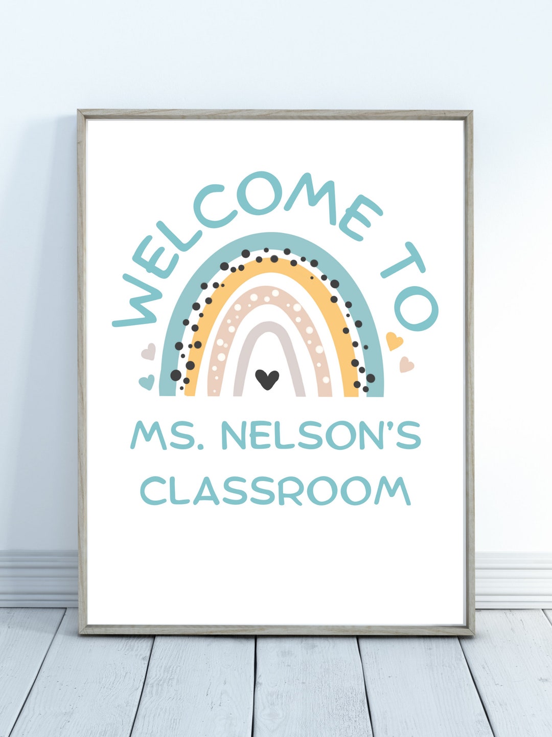 Personalized Classroom Rainbow Poster-made to Order - Etsy