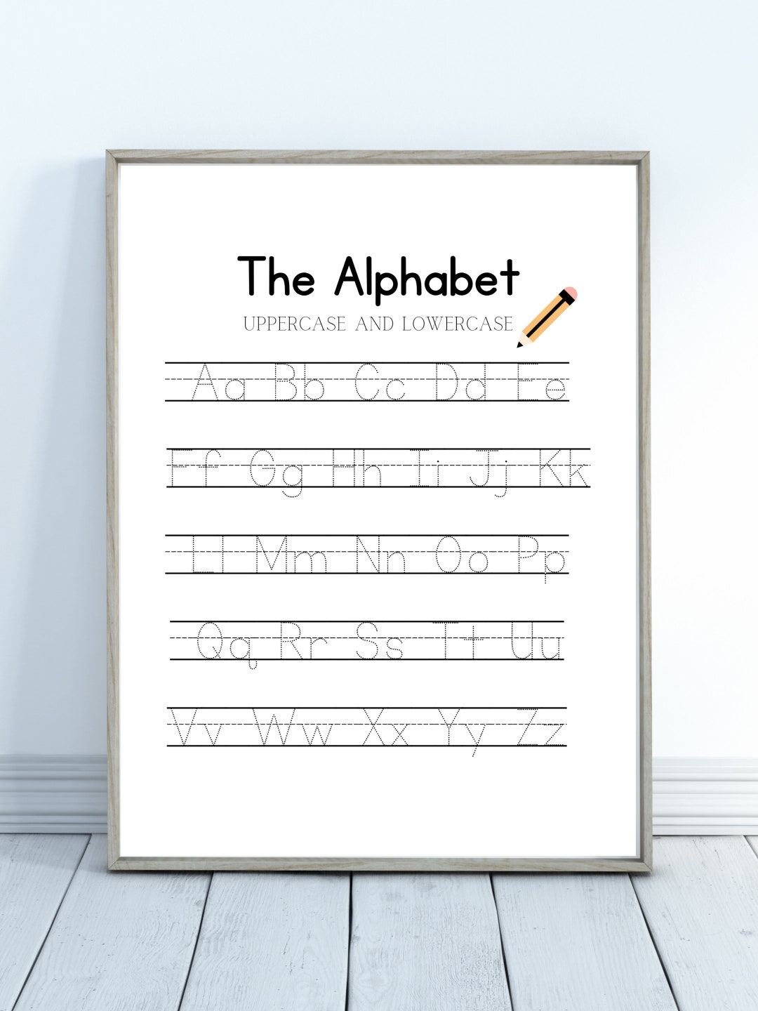 Print Handwriting Alphabet Poster-digital Download - Etsy