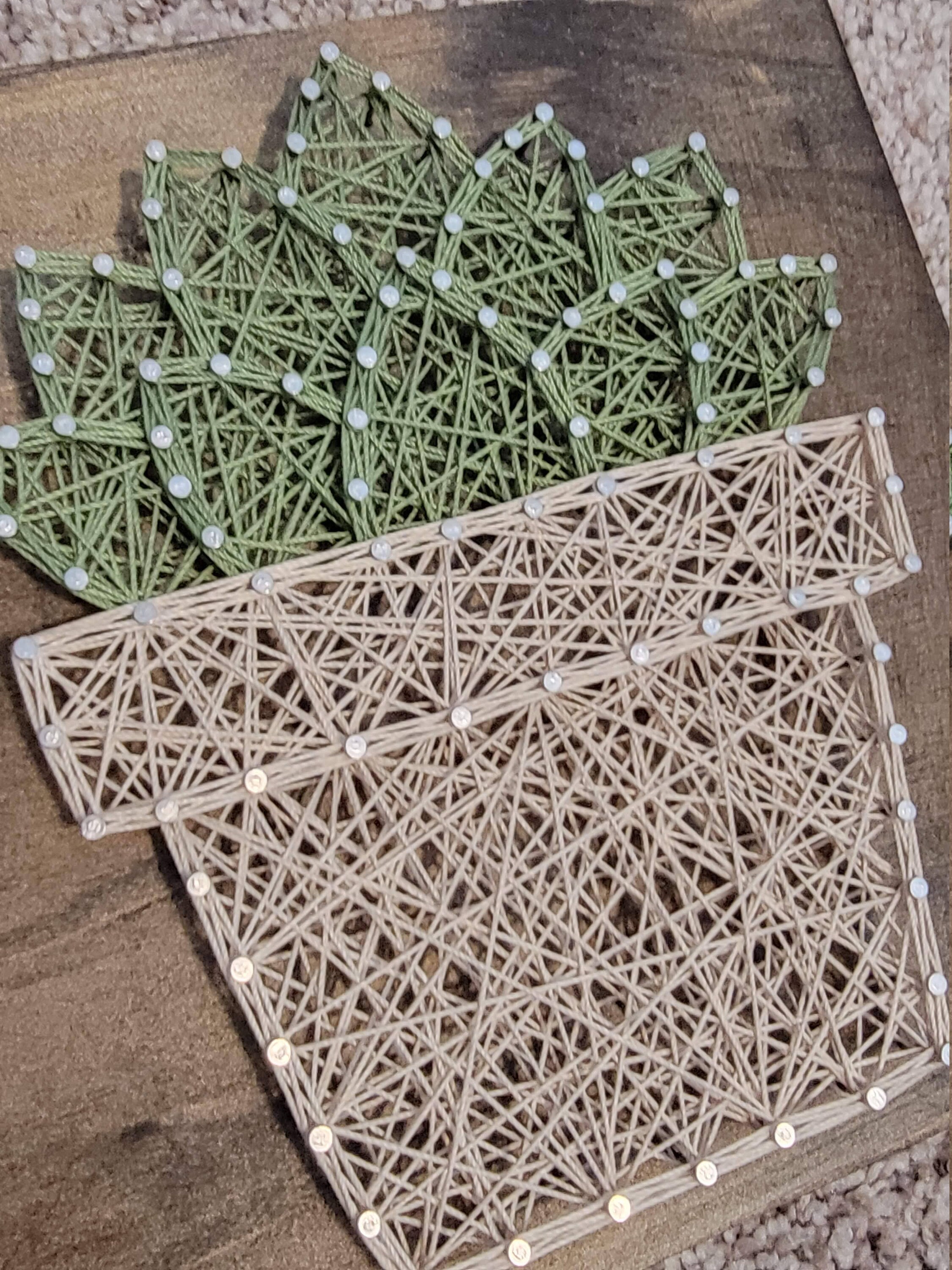 Succulent String Art Made to Order Potted Plant Plant | Etsy