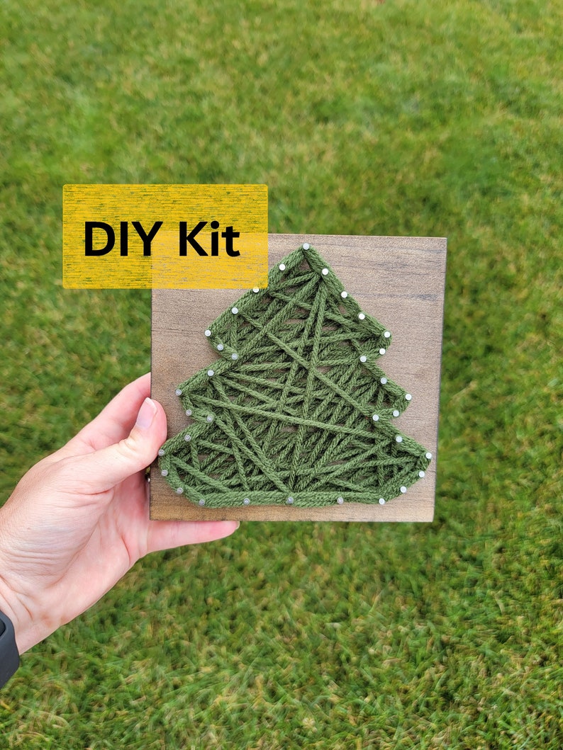 DIY Kit Christmas Tree String Art Kit DIY String Art Kit - Etsy