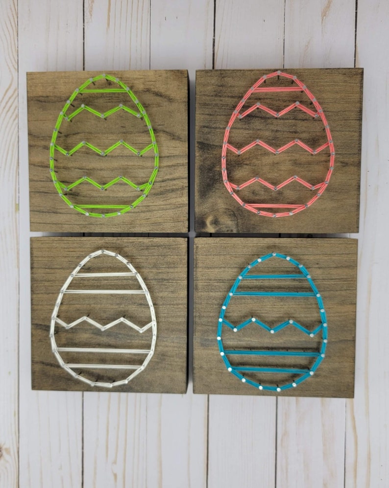 Simple Easter Egg String Art Easter Decor Easter String - Etsy