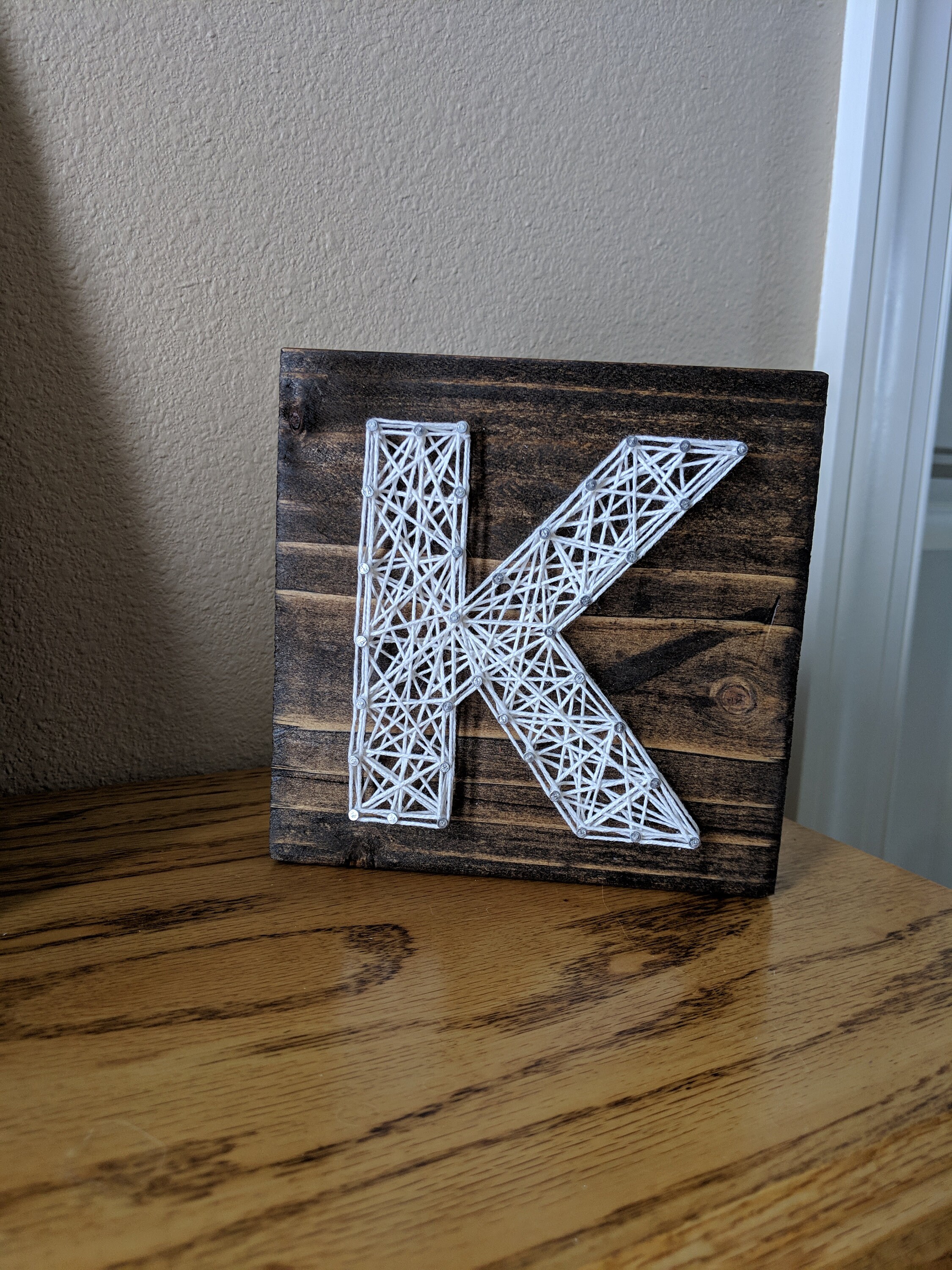 DIY String Art Kit Initial String Art Kit Letter String | Etsy