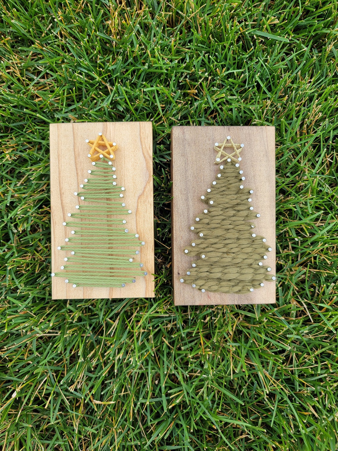 Zig Zag Star Tree String Art Christmas String Art - Etsy