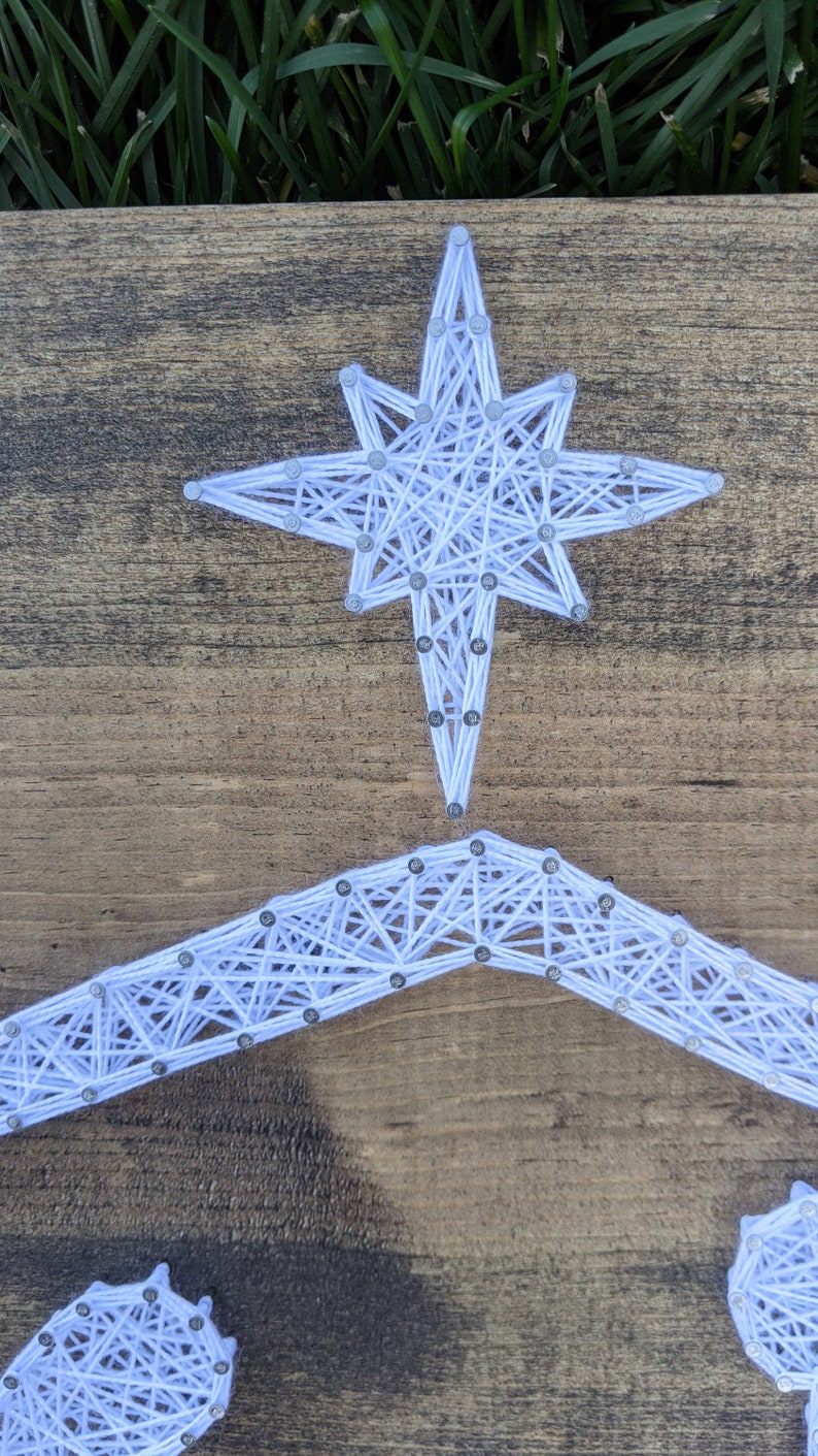 Nativity Sign Nativity String Art Manger Scene Manger - Etsy