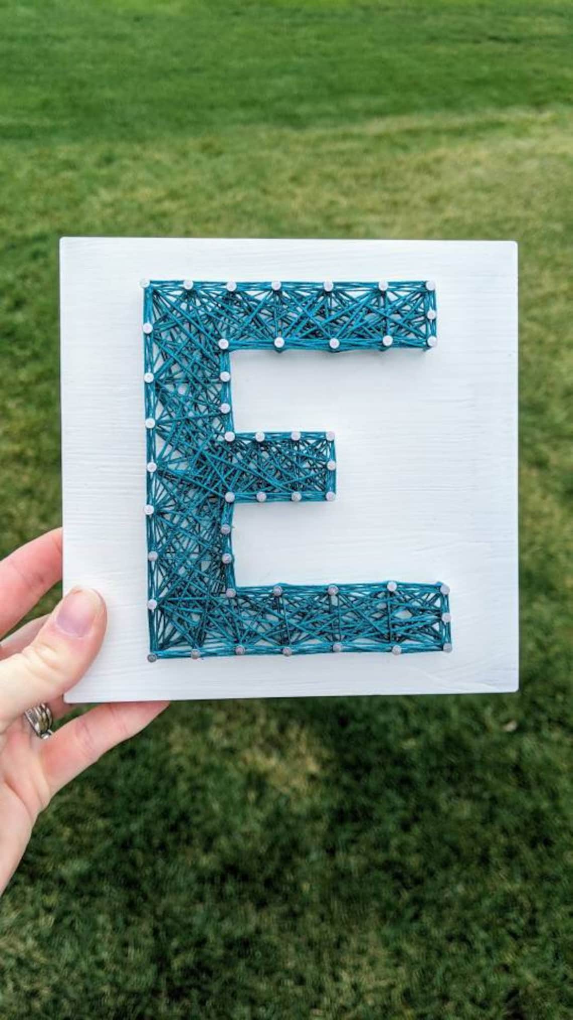 DIY String Art Kit Initial String Art Kit Letter String - Etsy