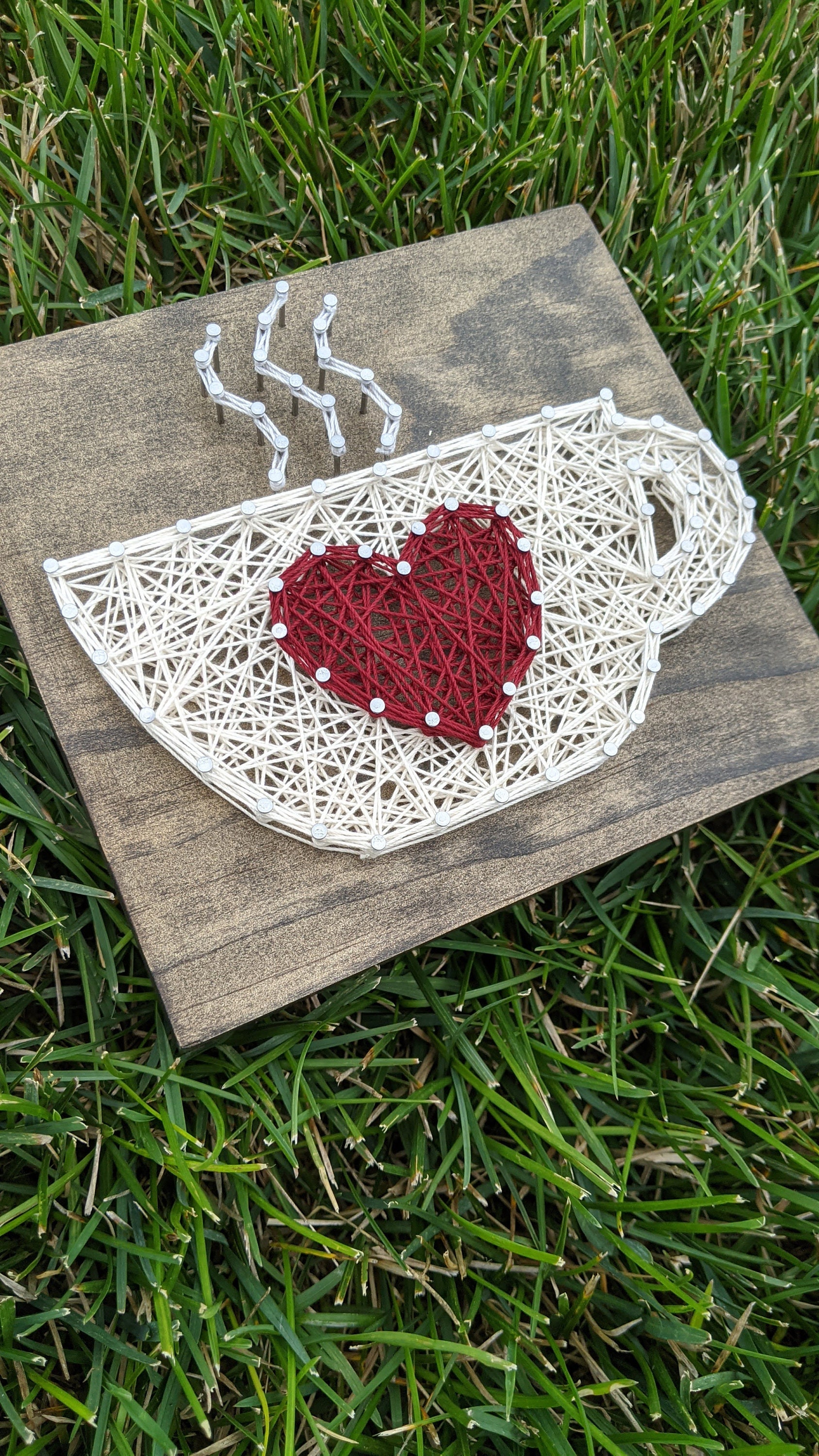 Coffee Cup String Art Made to Order Coffee Lover Sign | Etsy