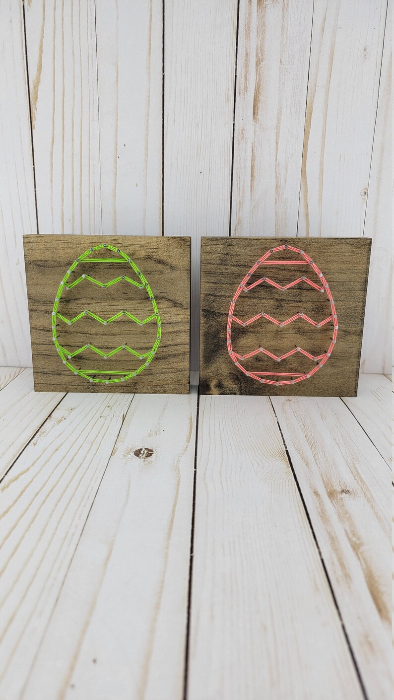 Simple Easter Egg String Art Easter Decor Easter String - Etsy