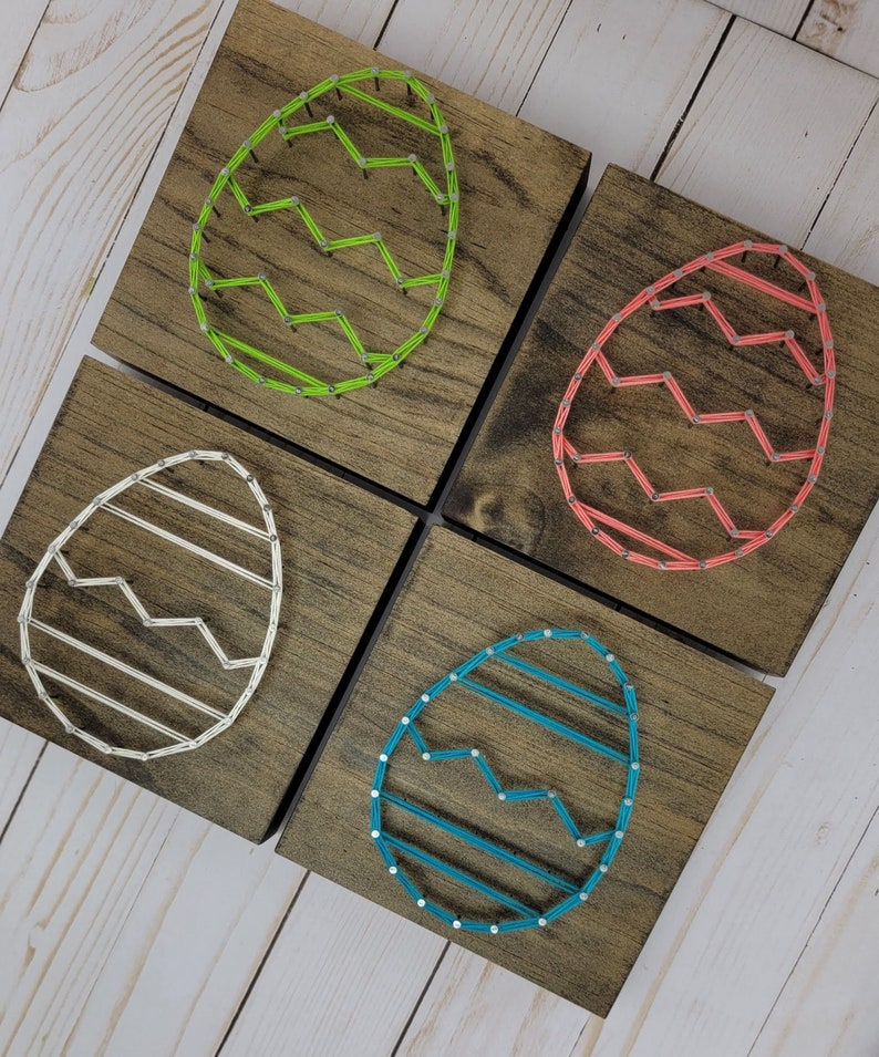 Simple Easter Egg String Art Easter Decor Easter String - Etsy