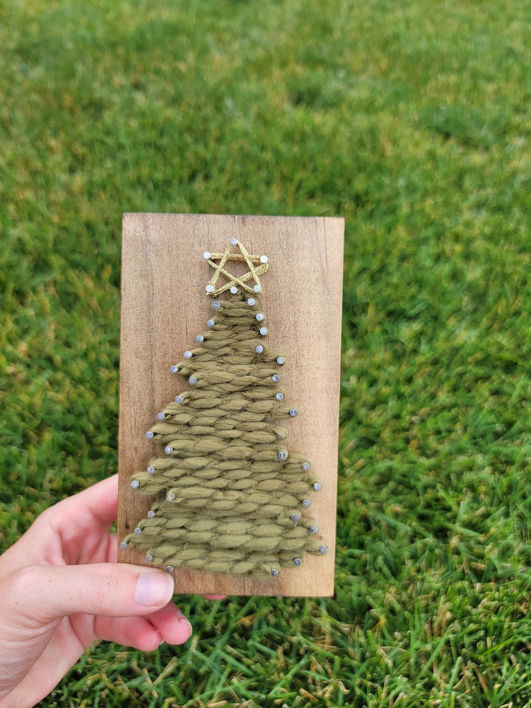 Zig Zag Star Tree String Art Christmas String Art - Etsy