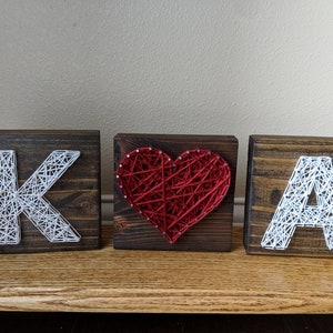 DIY String Art Kit Initial String Art Kit Letter String | Etsy