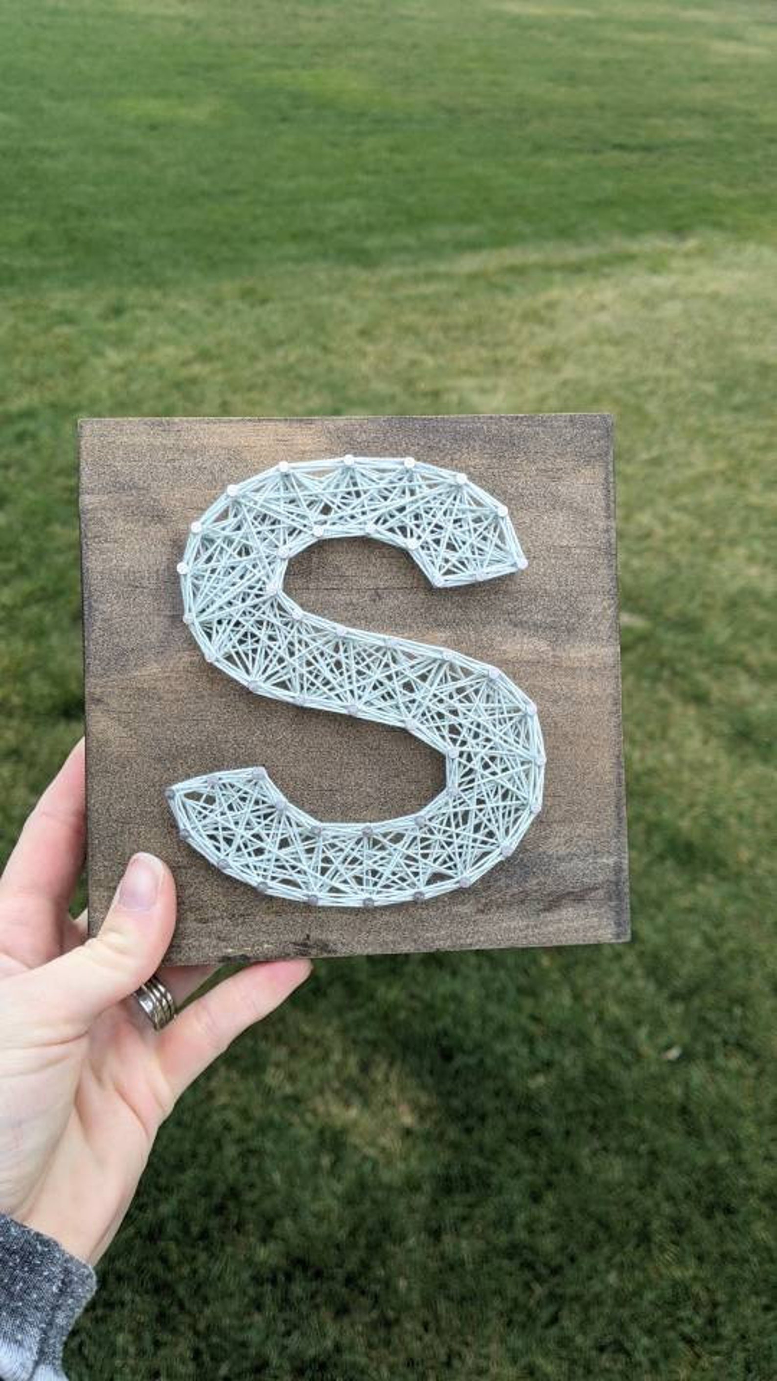 DIY String Art Kit Initial String Art Kit Letter String - Etsy