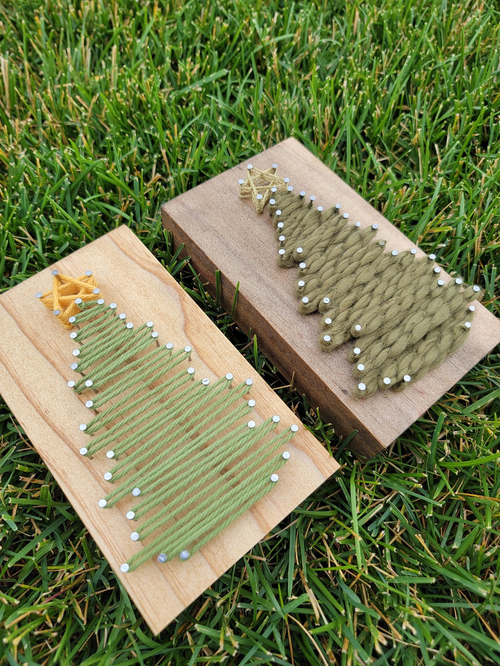 Zig Zag Star Tree String Art Christmas String Art - Etsy