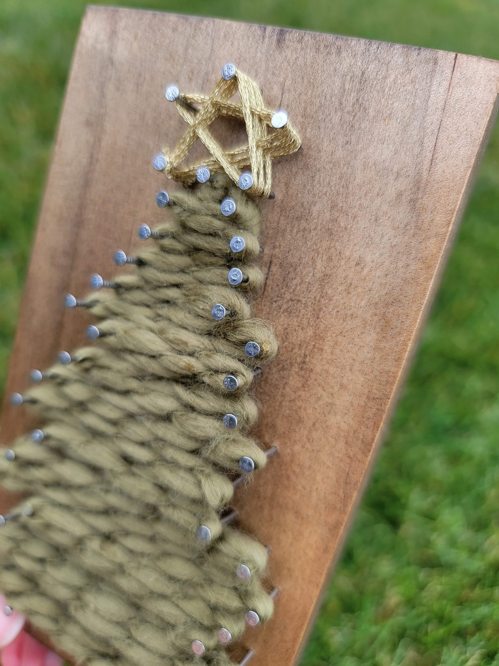 Zig Zag Star Tree String Art Christmas String Art - Etsy