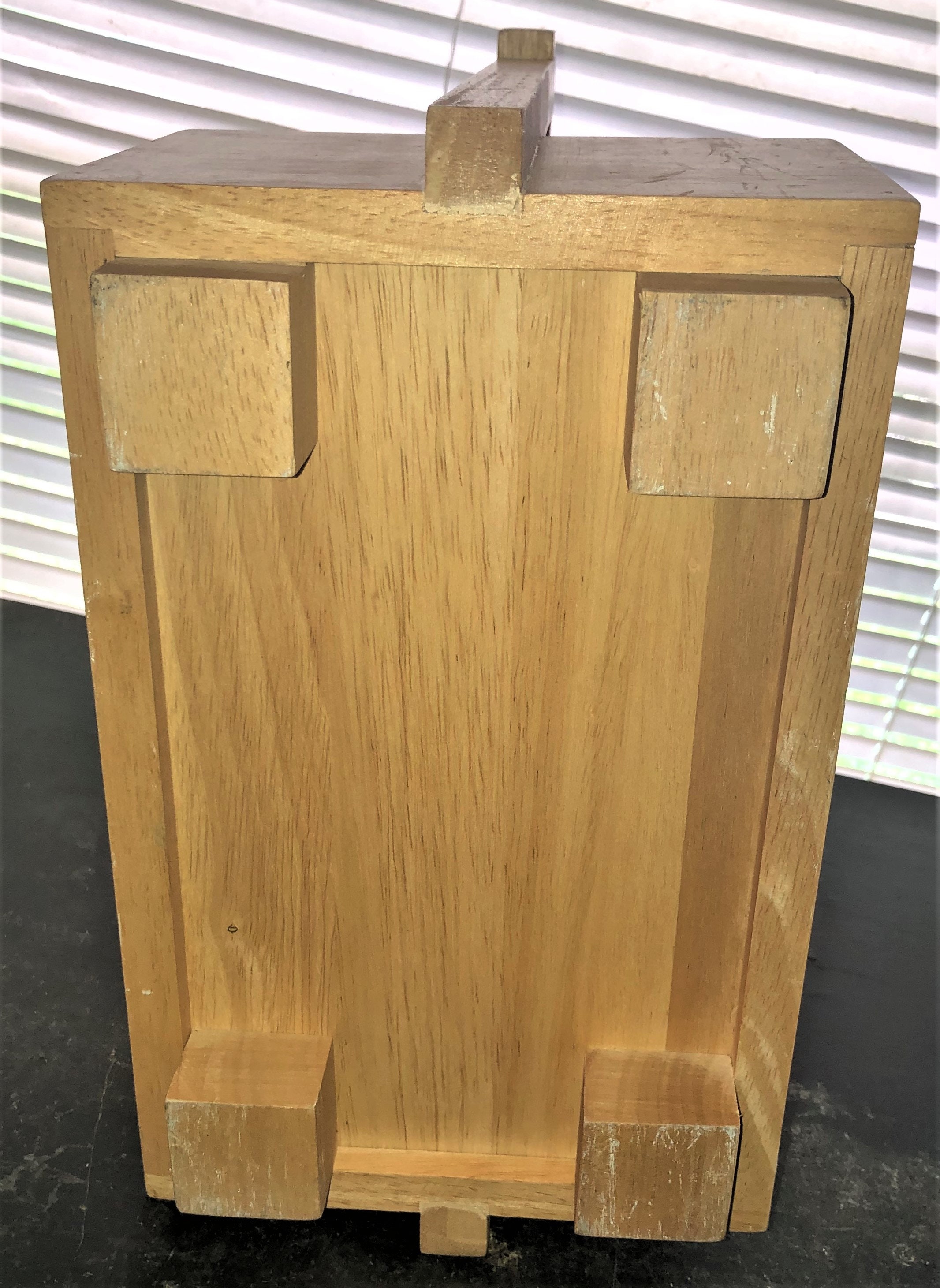 Glued and Mortised Wooden Carry-all for Tools, Flowers, Toys Etc ...