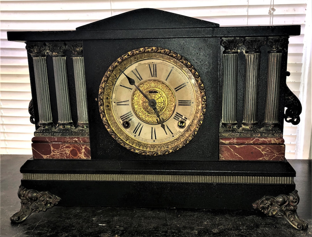 Elias Ingraham Mantle Clock With Unique? Design but With Elements of ...