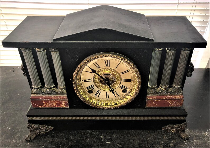 Elias Ingraham Mantle Clock With Unique? Design but With Elements of ...