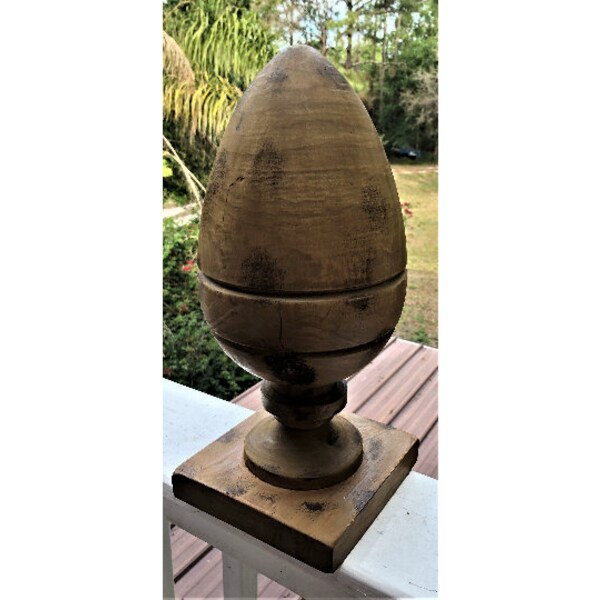 Wooden Finial - Etsy