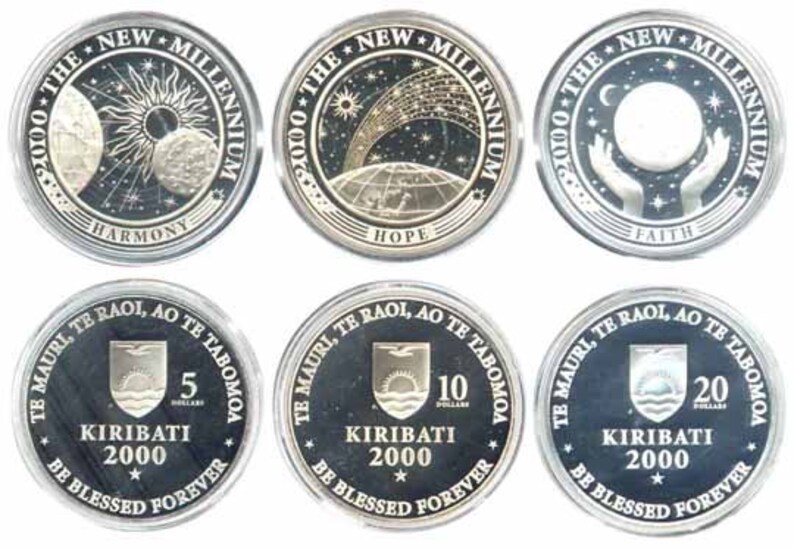 World's 1st Coins (set of 3) Made in the New Millennium From the 1st ...