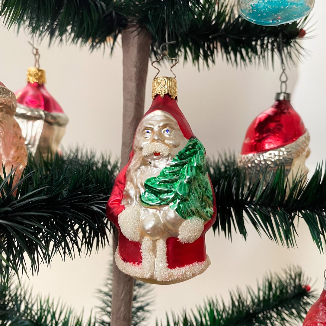 Inge Santa With Feather Tree - Etsy