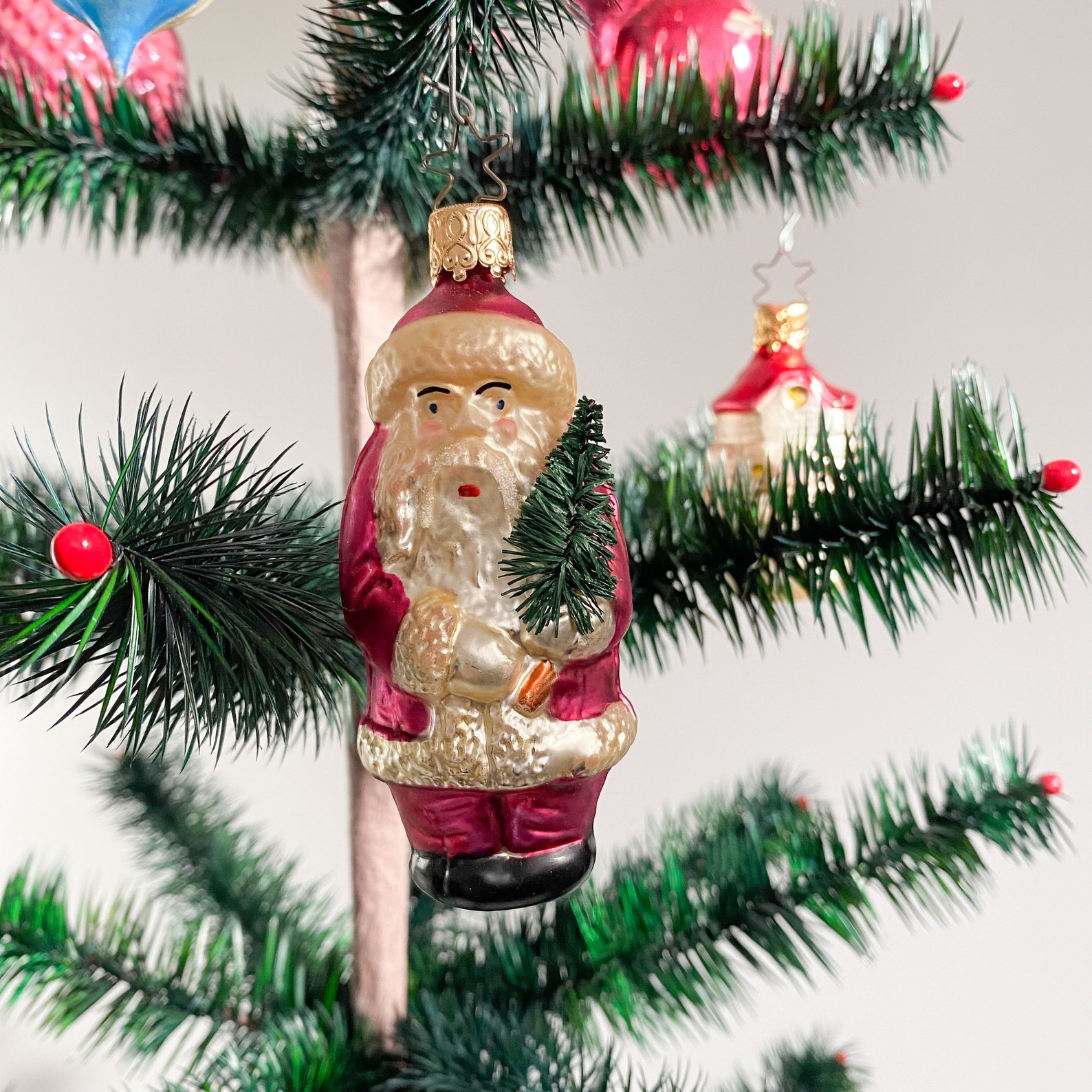 German Feather Christmas Trees- Christmas Nostalgia