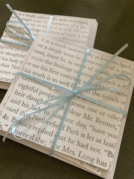 Pride and Prejudice Notecards Set of 5 Handmade Heat - Etsy