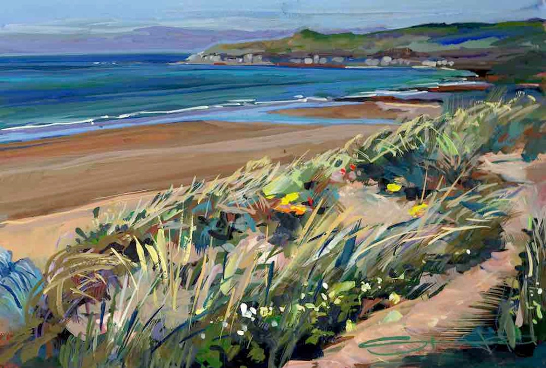 Woolacombe Beach North Devon- Coastal Beach Landscape - Beach Art Print ...