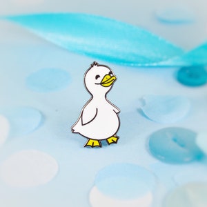 Duck Hard Enamel Pin, Duncan the Duck • Badge• Farm Animal • Duckling ...