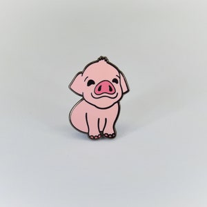 Pig Hard Enamel Pin, Piggy Pin Badge Farm Animal Piglet Cute Pin Pink ...