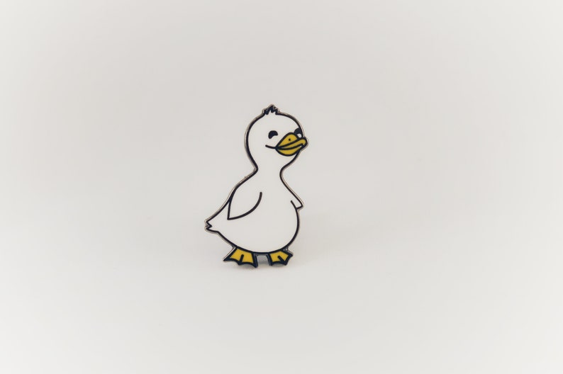Duck Hard Enamel Pin Duncan the Duck Badge Farm Animal - Etsy