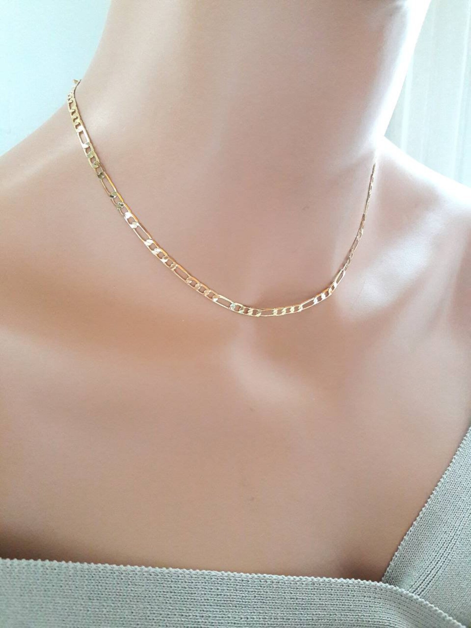 Gold Chokergold Bold Chain Choker24k Gold Plated Chain | Etsy