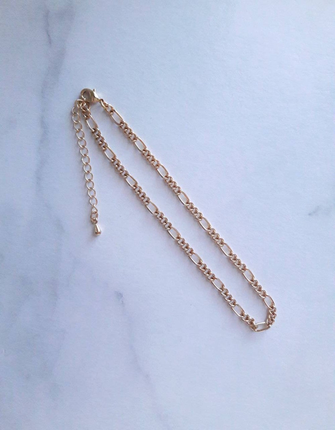 Gold Figaro Chain Anklet,dainty Chain Anklet,delicate Gold Anklet ...