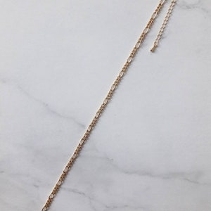 Gold Figaro Chain Anklet,dainty Chain Anklet,delicate Gold Anklet ...