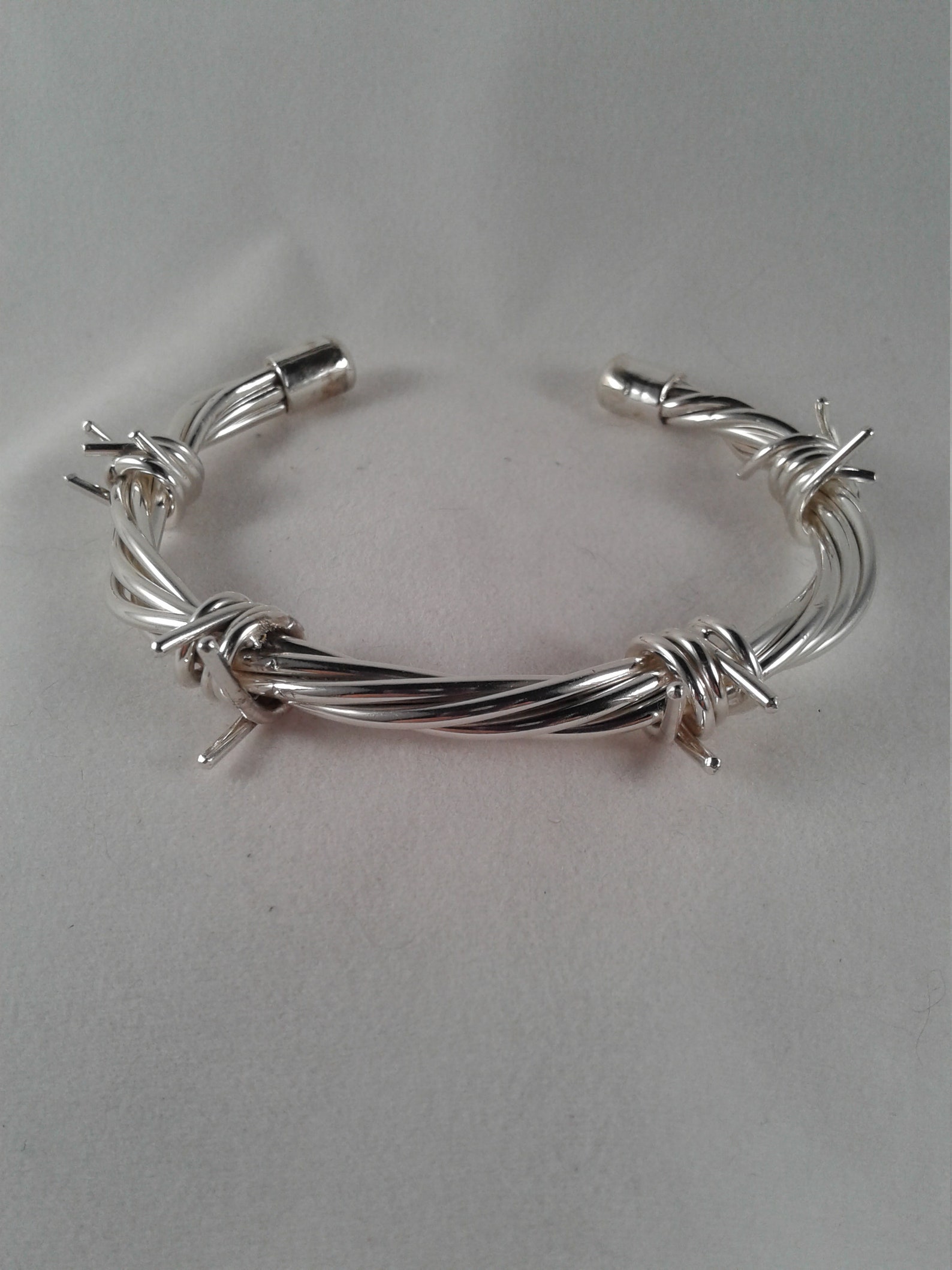 Barbed Wire Bracelet Argentium Silver Bracelet Men's or | Etsy